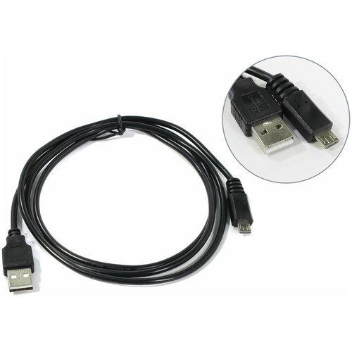 ExeGate Кабель USB2.0 соединительный USB A-microB ExeGate EX-CC-USB2-AMmicroBM5P-1.8 черный (1.8м) (oem)