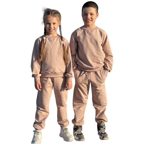 Комплект одежды KEYIF, размер 110, розовый, бежевый