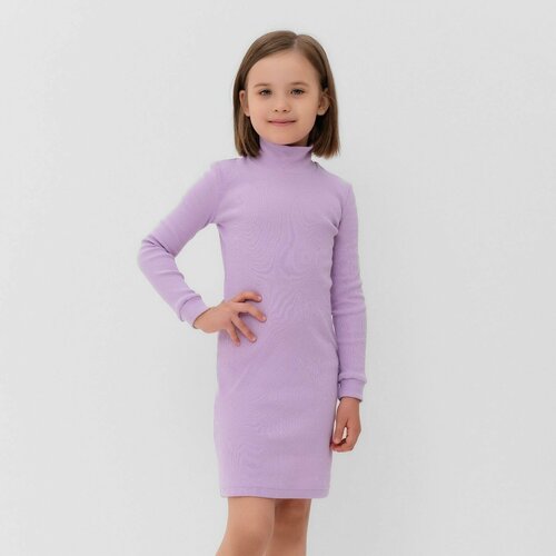 Школьное платье Minaku, размер 104 см, фиолетовый