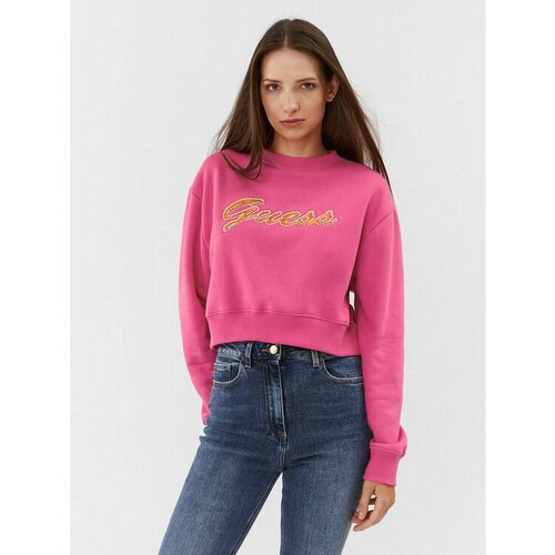 Свитшот GUESS, размер XXL [INT], розовый
