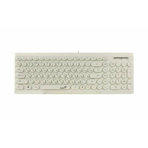 Клавиатура Genius SlimStar Q200 проводная белый (31310020412)