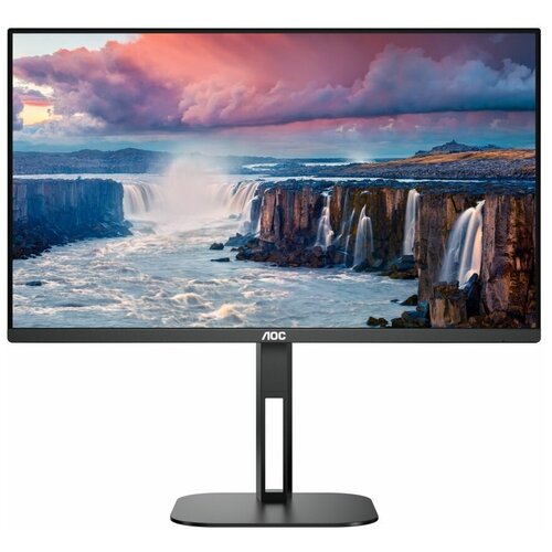 27" AOC Q27V5C 2560x1440@75Гц IPS W-LED 16:9 4(1)ms HDMI DP USB-C 3.2 4*USB 3.2 20M:1 178/178 1000:1 300cd HAS Pivot Tilt Swivel Speakers Black