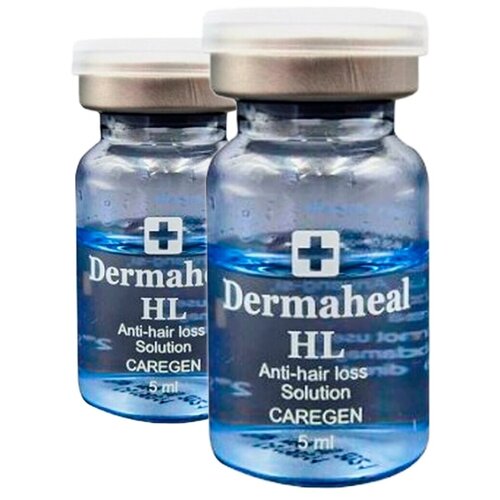 Dermaheal HL Сывототка для волос Корейская косметика женская и мужская против выпадения волос Мезотерапия, 5 мл, 2 шт., ампулы