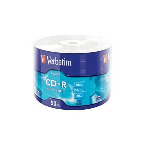 Verbatim Диск Диски CD-R 700Mb 52x bulk 50шт 43787