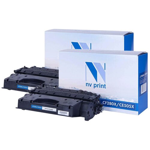 Картридж NV Print CF280X/CE505X, черный, для лазерного принтера, совместимый 2шт