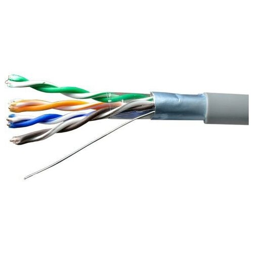 Кабель витая пара F/UTP кат.5E 4х2х24AWG solid CU PVC Standard сер. (м) SUPRLAN 01-1031-1