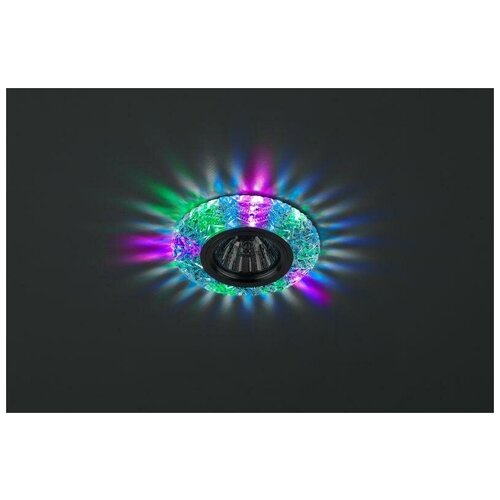 Светильник DK LD4 SL/RGB декор cо светодиодной подсветкой (мультиколор) прозр. ЭРА Б0019207 (2шт. в упак.)
