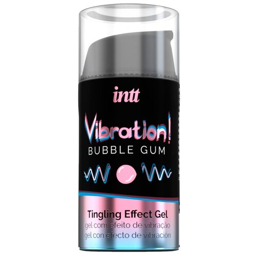 Крем-смазка  INTT жидкий гель Vibration! Bubble Gum, 60 г, 15 мл, фруктовый, 1 шт.