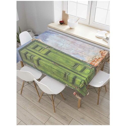 Скатерть прямоугольная JoyArty на кухонный стол "Красочное помещение" из оксфорда, 120x145 см