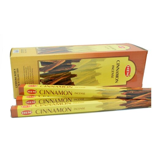 Благовония "HEM Cinnamon" (Корица), четырехгранник, 8 палочек
