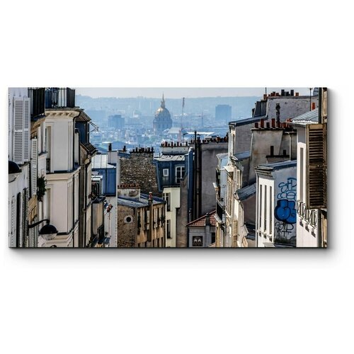 Модульная картина Прекрасная панорама Парижа 70x35