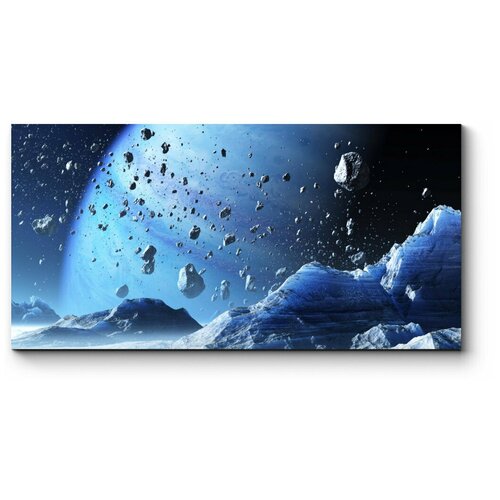 Модульная картина Метеоритный дождь 40x20
