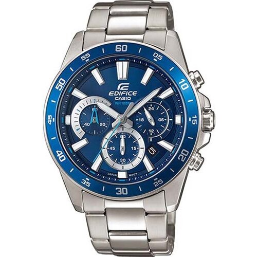 Наручные часы CASIO Edifice 30442, серебряный, голубой