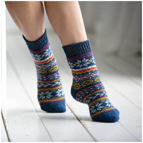 Носки Бабушкины носки, размер 38-40, красный, желтый, синий, коричневый, бежевый, розовый