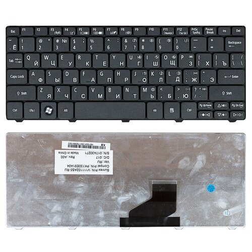 Клавиатура для ноутбука V111102BS1 черная
