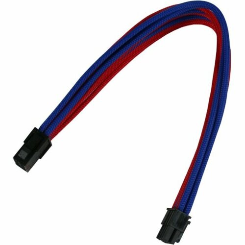 Удлинитель Nanoxia 8-pin PCI-E, 30см, синий/красный NX8PE3EBR
