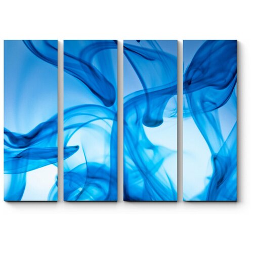 Модульная картина Многогранный синий 90x68