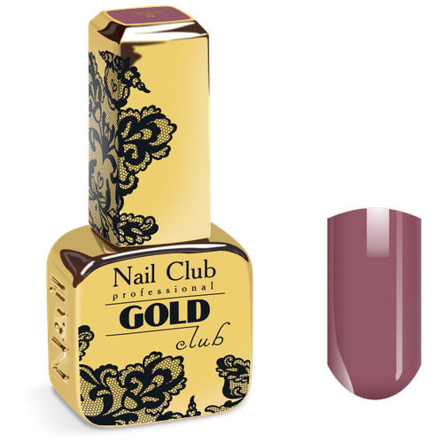 Nail Club professional Эмалевый гель-лак для ногтей с липким слоем GOLD CLUB 32 Passion, 13 мл.