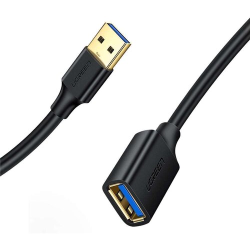 Удлинитель UGreen US129 USB 3.0 - USB 3.0, 3 м, 1 шт., черный