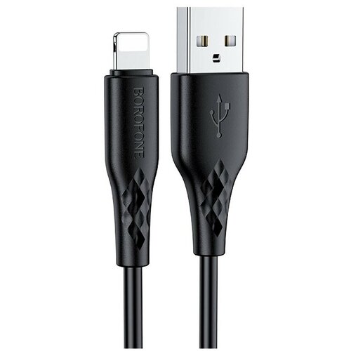 Кабель USB BOROFONE BX48, USB - Lightning, 2.4А, 1 м, черный