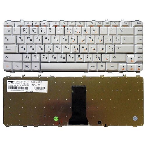 Клавиатура для ноутбука Lenovo IdeaPad Y560A-IFH белая