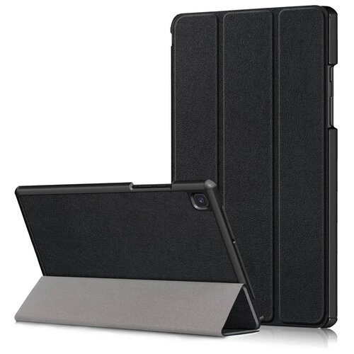 Чехол книжка для планшета Samsung Galaxy Tab A7 10.4" (2020) SM-T500/T505, прочный пластик, трансформируется в подставку, автоблокировка экрана (черный)