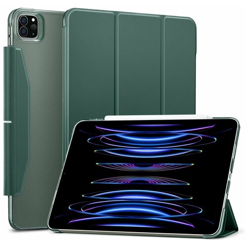 Чехол книжка ESR Ascend Trifold Case для iPad Pro 11 (2022 / 2021) - Forest Green, зеленый