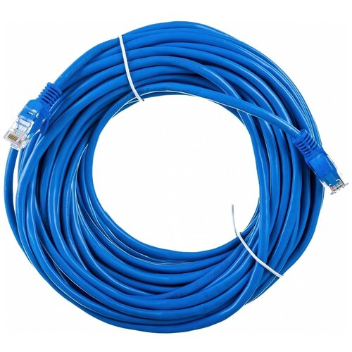 Патч-корд UTP Cablexpert PP12-20M/B кат.5e, 20м, литой, многожильный (синий)