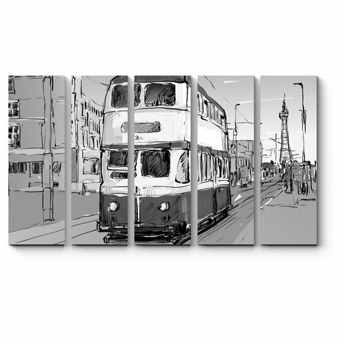 Модульная картина Лондонский трамвай 170x102