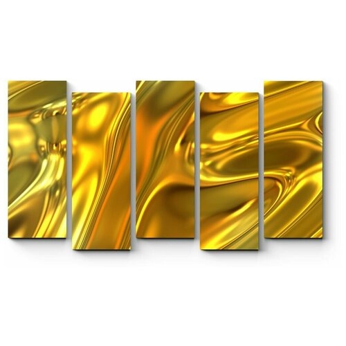 Модульная картина Расплавленное золото90x52