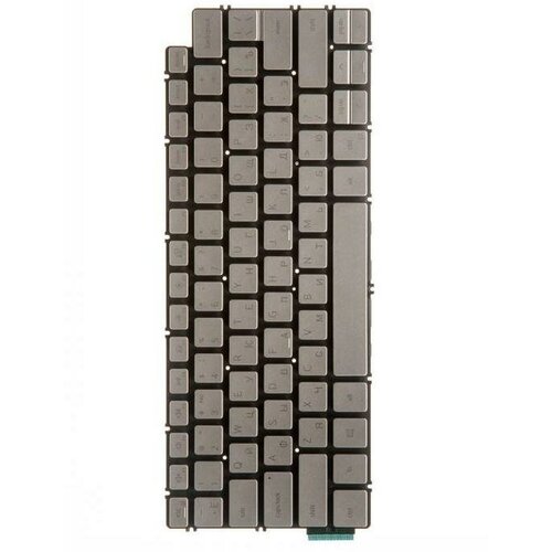Клавиатура (keyboard) для ноутбука Dell 14-5390, 5391, 7391, 5490, 5491, 7491, 5498, 7490 серебристая