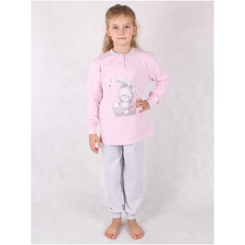 Пижама  GIOTTO, размер 4, розовый, серый