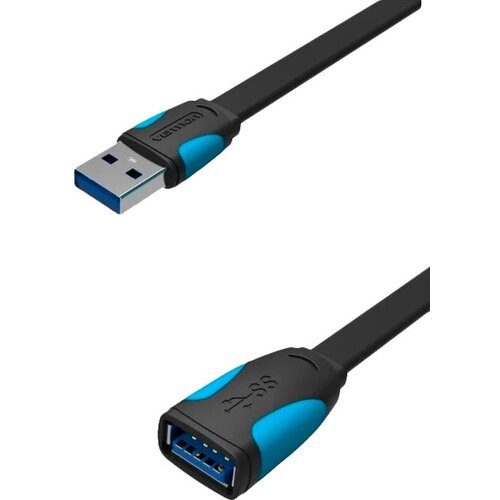 Кабель-удлинитель Vention USB 3.0 AM/AF - 2 м плоский Кабель-удлинитель Vention USB 3.0 AM/AF - 2 м (VAS-A13-B200)