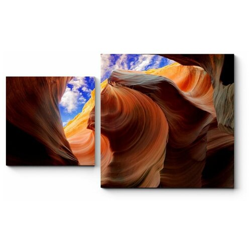 Модульная картина Геометрия каньона 60x36