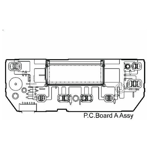 Panasonic ADR30K187 плата дисплея и управления (P.C.Board A assy) хлебопечки SD-ZB2512KTS
