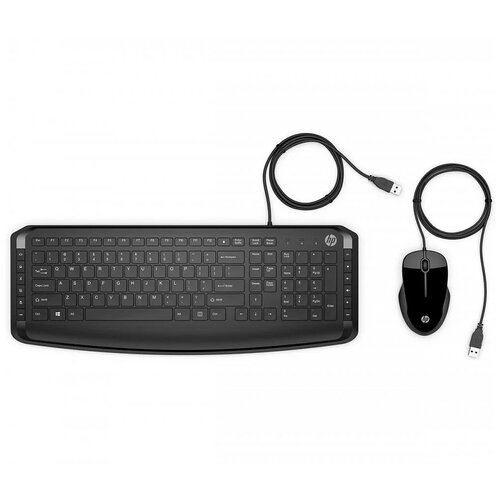 Комплект HP Pavilion 200 9DF28AA Black USB, черный, английская/русская