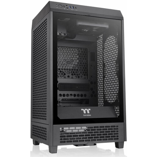 Thermaltake Корпус Thermaltake The Tower 200 черный без БП miniITX 11x120mm 5x140mm 2xUSB3.0 1xUSB3.1 audio bott PSU