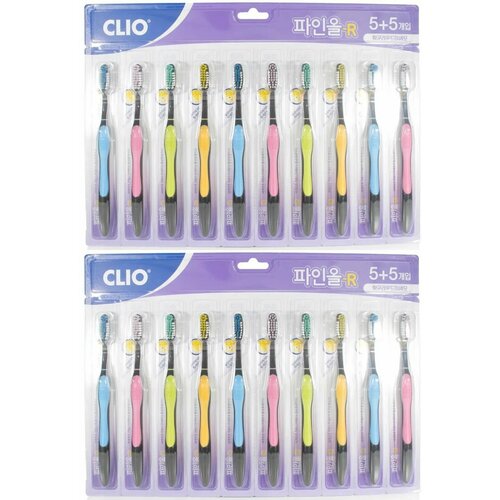 CLIO Зубная щетка набор 10шт Perfection Toothbrush 5+5 - 2 упаковки