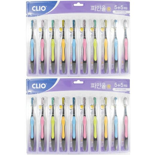 CLIO Зубная щетка набор 10шт Perfection Toothbrush 5+5 - 2 упаковки