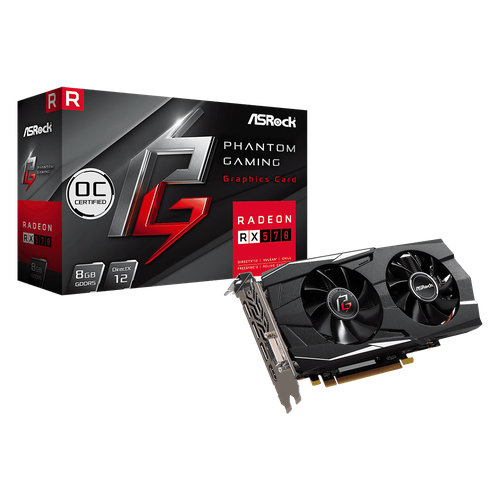 ASRock Phantom Gaming D Radeon RX570 8G OC (90-GA0N00-00UANF)