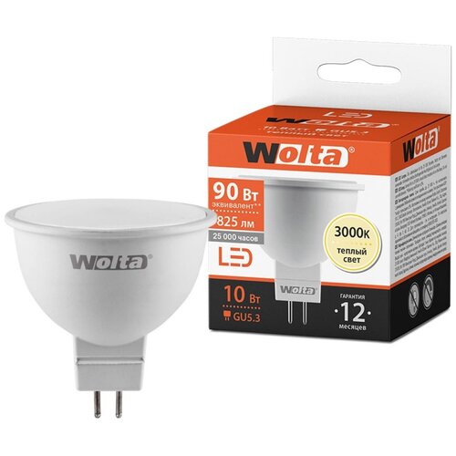 Лампа LED WOLTA 25YMR16-220-7.5GU5.3 3000K