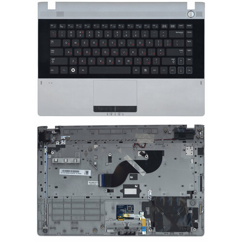 Клавиатура для ноутбука Samsumg BA75-03095C серая топ-панель
