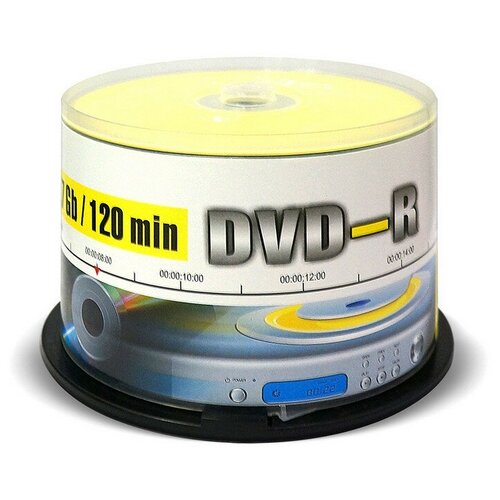 Носители информации DVD-R, 16x, Mirex, Cake/50, UL130003A1B