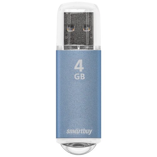 Флешка SmartBuy V-Cut USB 2.0 4 ГБ, 1 шт., синий