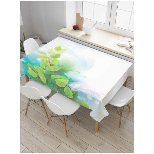 Скатерть прямоугольная JoyArty на кухонный стол "Осеннее здоровье" из оксфорда, 120x145 см