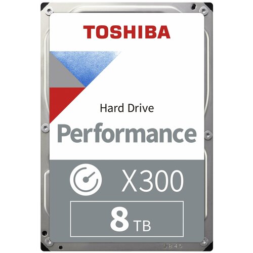 Жесткие диски 3.5" TOSHIBA Жесткий диск Toshiba SATA-III 8Tb HDWR480UZSVA X300 (7200rpm) 256Mb 3.5"