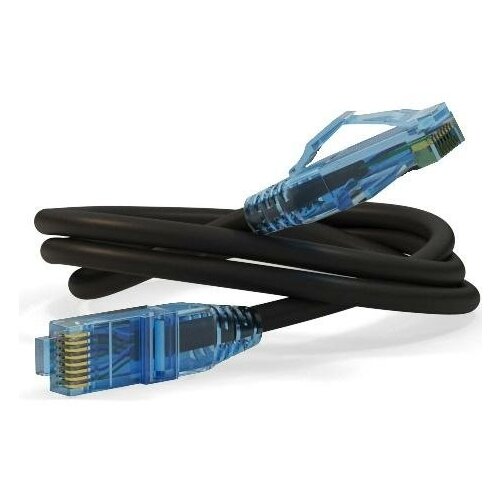 Hyperline Патч-корд UTP 6 категории 2м Hyperline PC-LPM-UTP-RJ45-RJ45-C6-2M-LSZH-BK черный