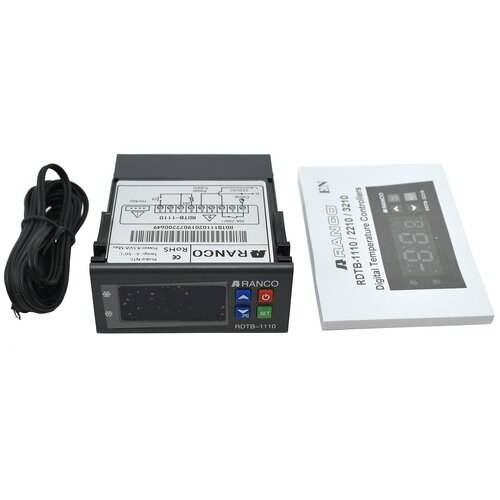 Блок управления (контроллер) холодильными машинами, один датчик, кнопочный, RDTB-1110 Ranco
