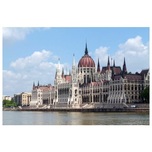 Постер на холсте Будапешт, здание парламента (Budapest, parliament building) 60см. x 40см.