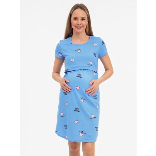 Сорочка  Mama Jane, размер 48, голубой